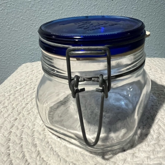 Kitchen | Fidenzo Fido Hinge Lid Bail Wire Canning Jar Blue Lid 12l ...